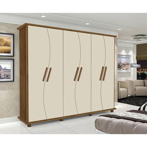 Guarda Roupa Roupeiro Master Plus Cedro Off White - INCABRAS - Guarda ...