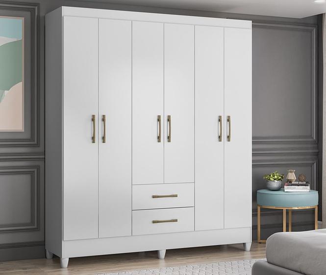 Guarda Roupa Roupeiro Moval Solteiro Panamá Branco - Guarda-Roupa ...
