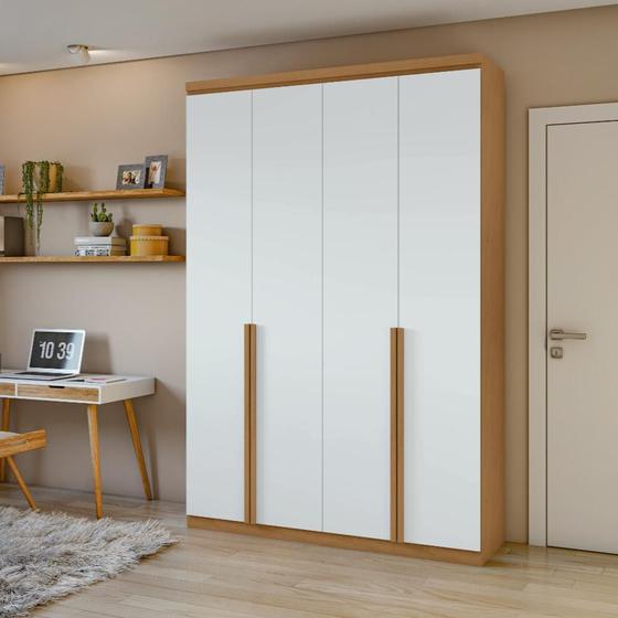 Guarda Roupa Roupeiro Quarto Solteiro Casal Lopas 4 Portas Alonzo ...