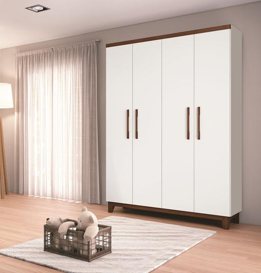 Guarda Roupa Safaril 4 Portas 100% MDF Wood - Planet Baby - Guarda ...