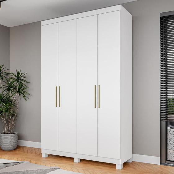 Guarda Roupa Solteiro 4 Portas 100% em MDF Juparanã Rimo - Móveis Rimo ...