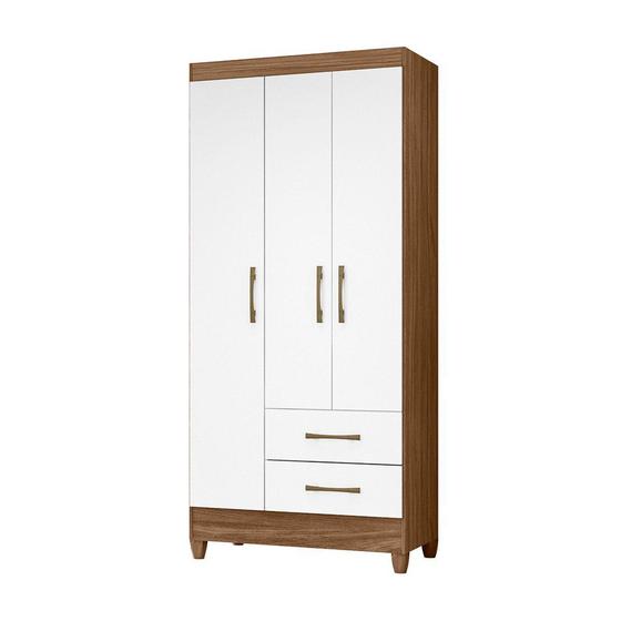 Guarda-Roupa Solteiro Moval Lima 3 Portas 2 Gavetas - Guarda-Roupa ...