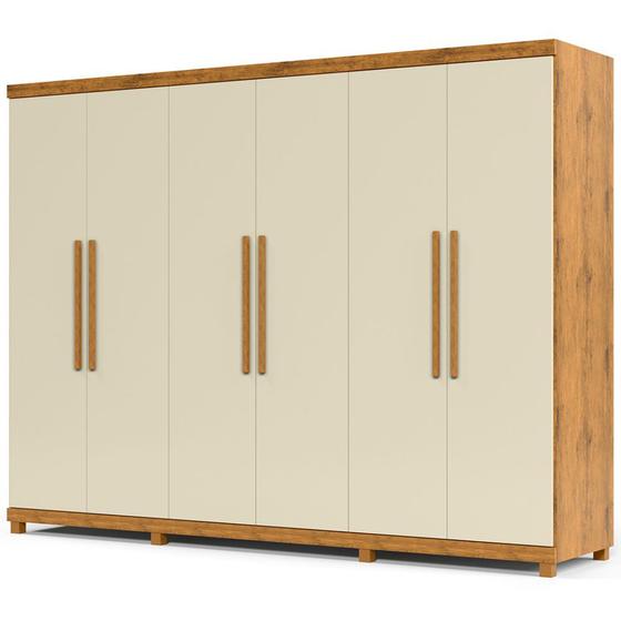 Guarda Roupas casal Gelius Absolut New 06 portas 04 gavetas com pés ...