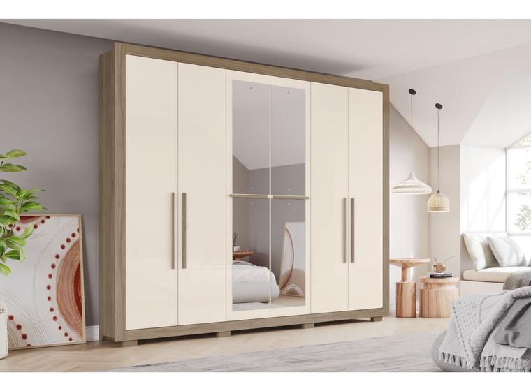 Guarda roupas Casal Henn Garden 06 portas 04 gavetas - Guarda-Roupa ...