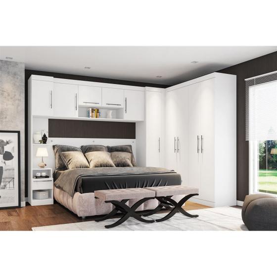 Guarda Roupas Casal Modulado Completo Com 10 Portas Star Branco ...