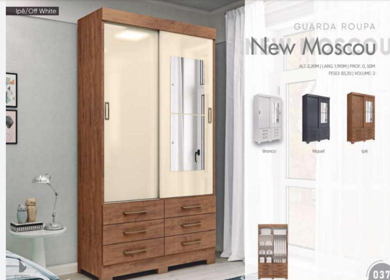 Guarda roupas Solteiro New Moscou - Moval - Guarda-Roupa / Roupeiro ...