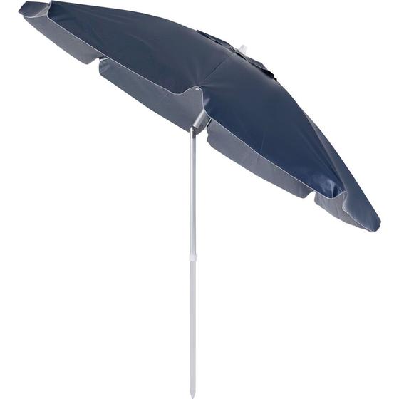 Guarda-Sol Articulado em Bagum com Haste de Alumínio 2,40m Azul Marinho ...