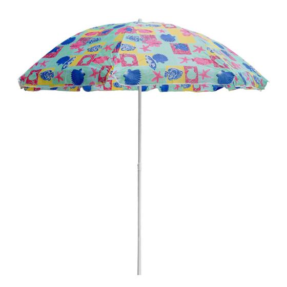 Guarda Sol de Praia Grande Sombreiro Piscina Camping Pesca Aluminio 2 ...