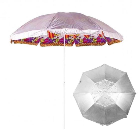 Guarda Sol em Alumínio Articulado com Proteção Solar 2.4 Metros Piscina ...