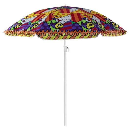 Guarda Sol Praia 1,60m Classic Nylon Articulado c/ Poteção UV Bel ...