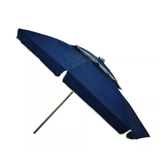 Guarda Sol Praia Gigante 2,40m Reclinável Respirável Uv Praia Piscina ...