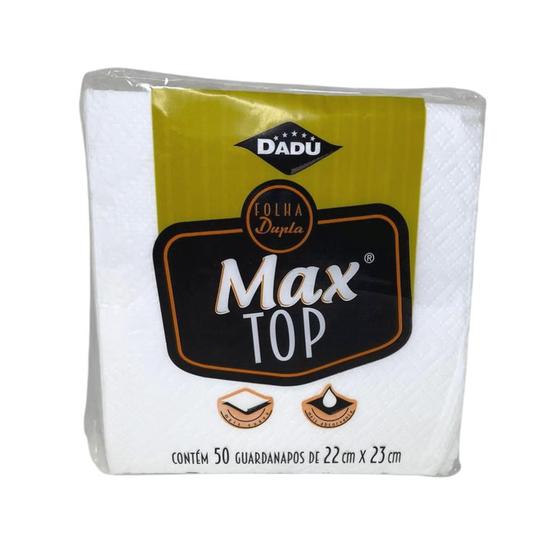 Guardanapo 22x23cm folha dupla Dadu Maxtop com 50 folhas - Papel Toalha ...