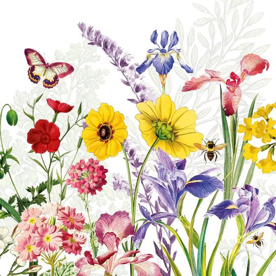 Guardanapo para Decoupage 33x33 Borboleta e Folres Imagination C/2 - PPD ALWAYS CREATIVE ...