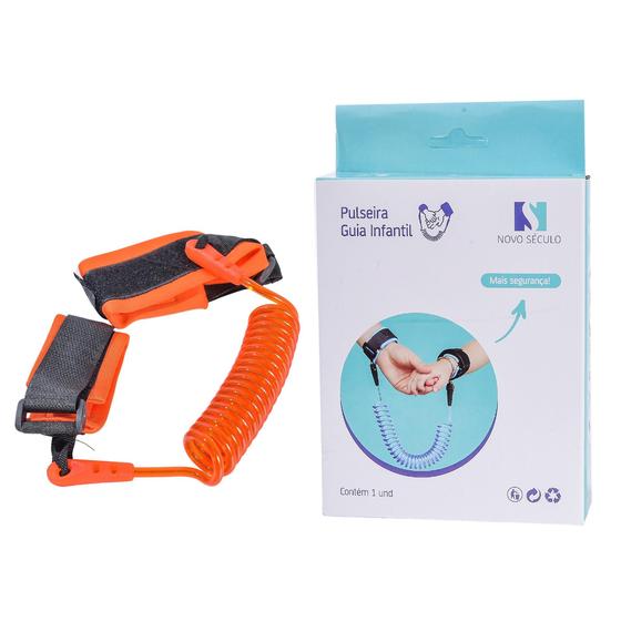 Guia Pulso Braço Criança Bebê Coleira Infantil 1,5M Laranja - Child ...