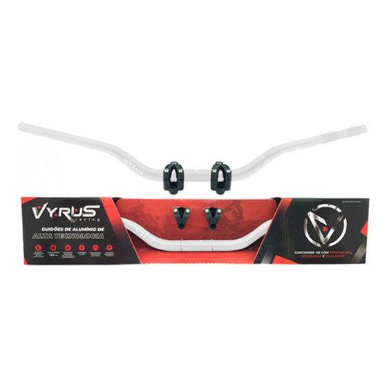 Guidao Vyrus Guidon Alto Xre 300 Bros Lander Crf Branco Adaptador ...