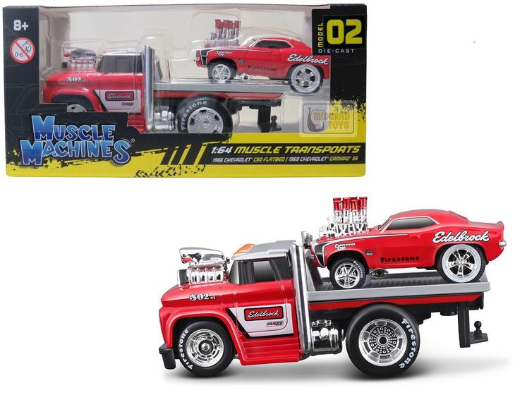 Guincho Plataforma + Carro - Muscle Transports - Muscle Machines - 1/64 ...