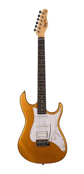 Guitarra elétrica Tagima TW Series TG-520 de tília metallic gold yellow ...