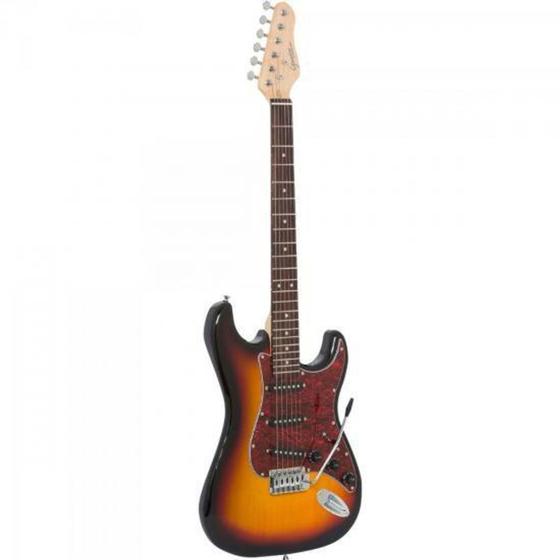 Guitarra GIANNINI Strato G-100 Sunburst com Escudo Tortoise - Guitarra ...