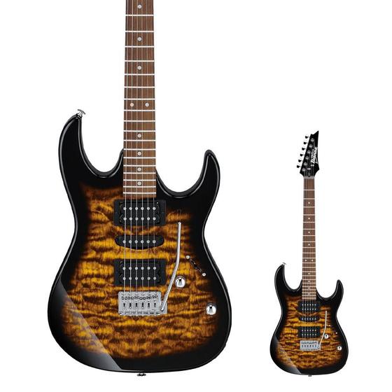 Guitarra Ibanez Super Strato HSH GRX 70QA SB Sunburst Custom - Guitarra ...