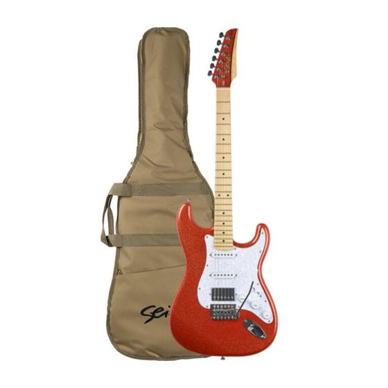 Guitarra Seizi Fun Katana Musashi HSS Lava Red Sparkle / com Capa ...