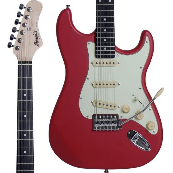 Guitarra Strato Memphis By Tagima Mg30 Fiesta Red Satin - Memphis ...
