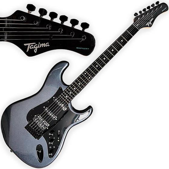 Guitarra Strato Tagima Sixmart Cinza Metálico HSS c/ Efeitos - Guitarra - Magazine Luiza
