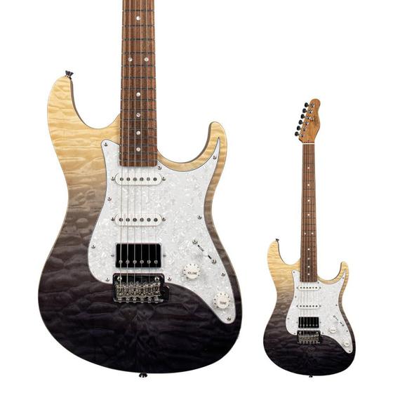 Guitarra Super Strato Tagima Stella DW Mogno Black Transparente ...