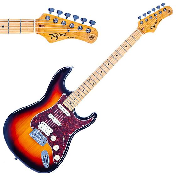 Guitarra Tagima Stratocaster TG-540 Sb Sunburst Escala Clara TW Series ...