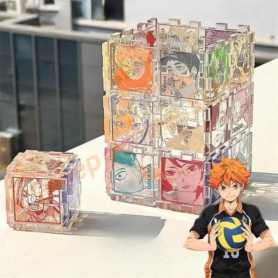 Haikyuu Anime Acrílico Stand Action Figure Kawaii Shoyo Hinata Kenma ...