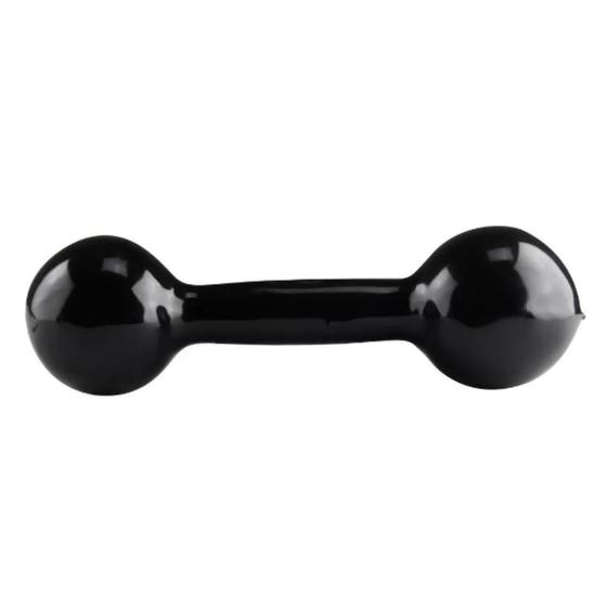 Halter Peso Academia Musculação Emborrachado Preto Alux 4kg - Halteres ...