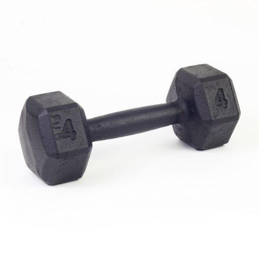 Halter Sextavado de Ferro Fundido Pintado - 4 Kg - BOX INGÁ - Halteres ...
