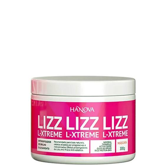 Hanova Lizz L-Xtreme - Máscara Intensificadora de Brilho e Liso 300g ...