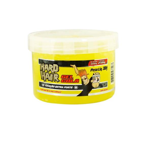 Hard Hair Gel Cola Amarelo 300g - Gel de Cabelo - Magazine Luiza
