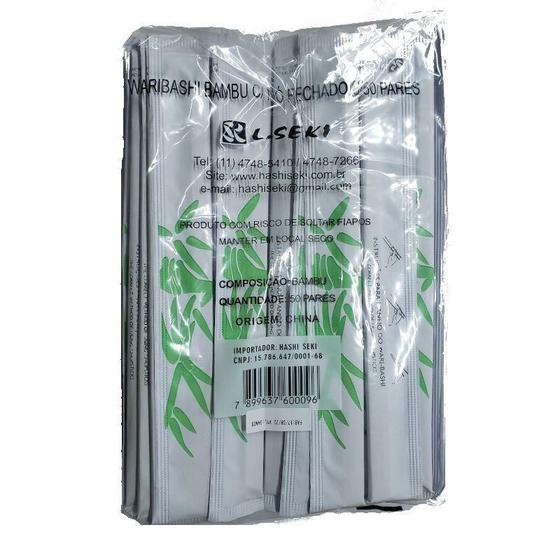 Hashi Waribashi Com No Fechado Bambu C/50 Pares L Seki - L.seki - Hashi ...