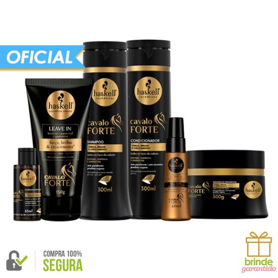 Haskell Cavalo Forte Força E Crescimento Kit Completo 300ml - Kit de ...