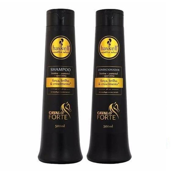 Haskell Cavalo Forte Shampoo + Condicionador 500ml - Kit Shampoo e Condicionador - Magazine Luiza