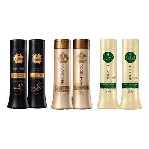 Haskell Shp/cond Cavalo Forte Mandioca Murumuru 300ml - Kit Shampoo e Condicionador - Magazine Luiza