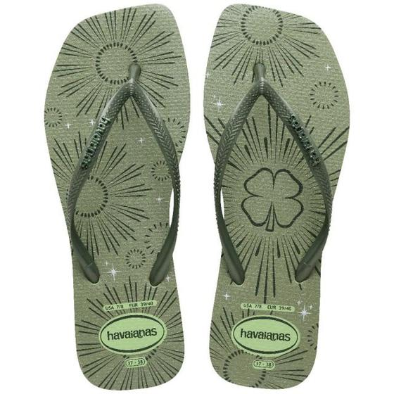 Havaianas Feminina Slim Square Party - Original - Chinelo Feminino - Magazine Luiza