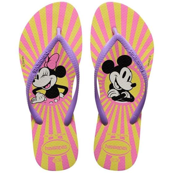 Havaianas Slim Disney Amarelo Pixel - Chinelo Infantil - Magazine Luiza