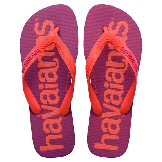 Havaianas Top Logomania II Salmão - Chinelo Feminino - Magazine Luiza