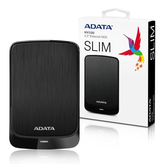 Hd Externo 2tb 2,5" Usb 3.2 Preto AHV320-2TU31-CBK Adata - HD Externo - Magazine Luiza