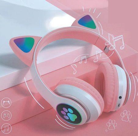 Headphone Headset Gatinho Orelha De Gato Com Led Fone De Ouvido ...