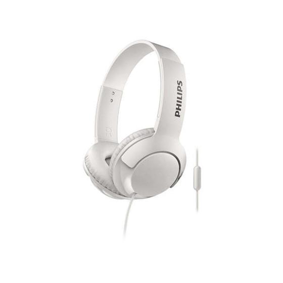 Headphone philips bass+ - cabo de 1,2 m - branco - shl3075wt/00 ...