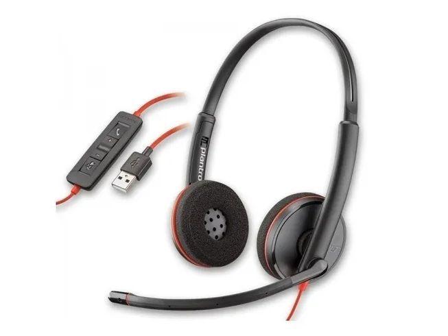 Headset Blackwire C3220 Usb - Plantronics - LOGITECH - Headset com Fio ...