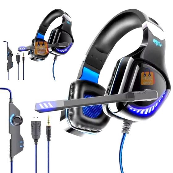Headset Fone de ouvido Game Sound Pro com Led Profissional ...