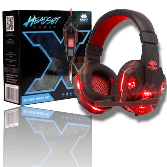 Headset Fone Gamer original qualidade prime Com LED para video game e ...