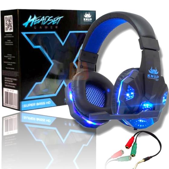 Headset Fone Gamer original qualidade prime KP397 Com LED para video ...