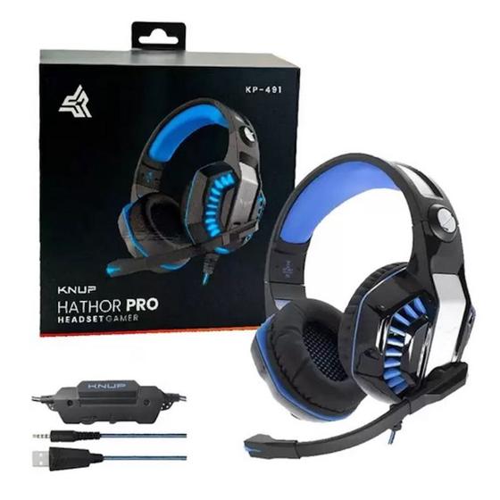 Headset Gamer Fone de Ouvido com Microfone Falante 50mm Plug 3,5mm ...