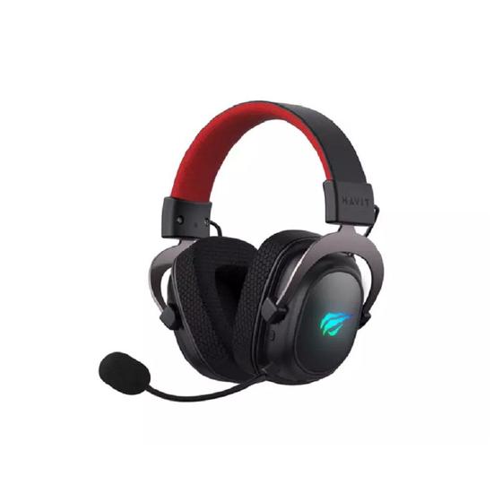 Headset Gamer Havit Wireless RGB H2002G Preto e Vermelho - Headset ...