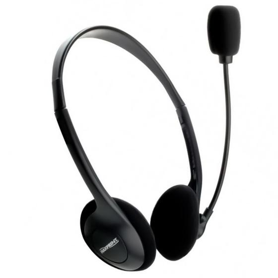 Headset Maxprint Standard, com Microfone Ajustável, P2, Preto - 602314 ...
